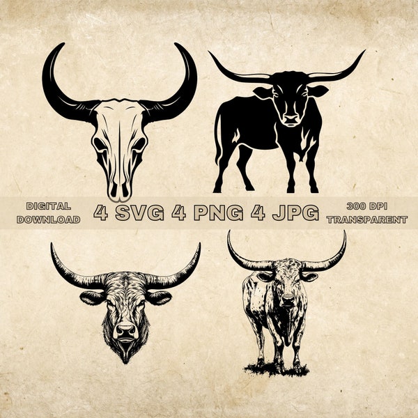 Longhorn Hand Svg - Etsy