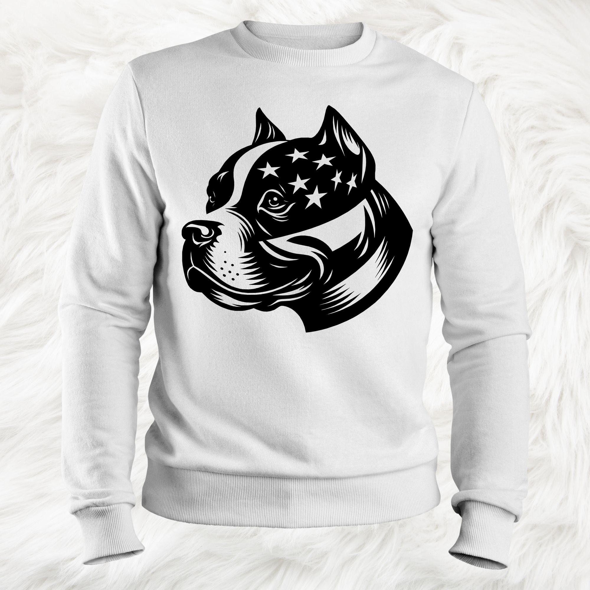 American Staffordshire Terrier SVG Bundle, Dog Clipart, Hand Drawn Dog ...