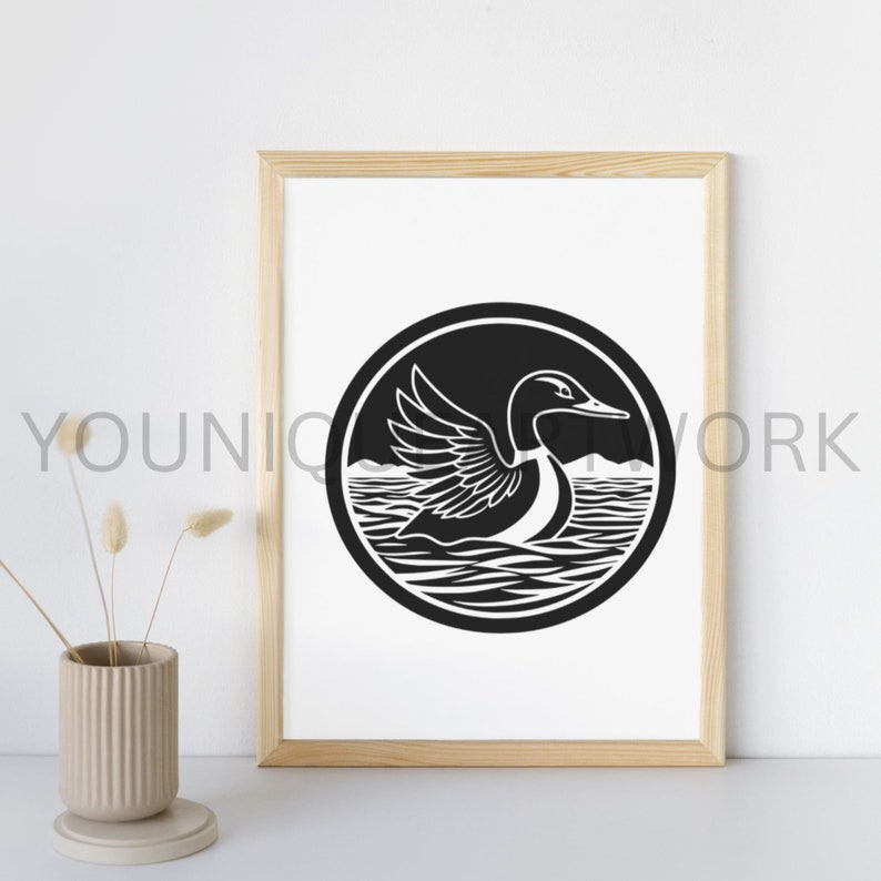 Loon SVG Bundle PNG Loon Clipart Hand Drawn Loons Vector - Etsy