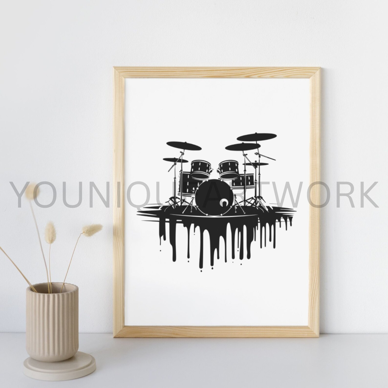 Drum Set Svg Bundle, PNG, Drummer Clipart, Hand Drawn Drums Vector ...