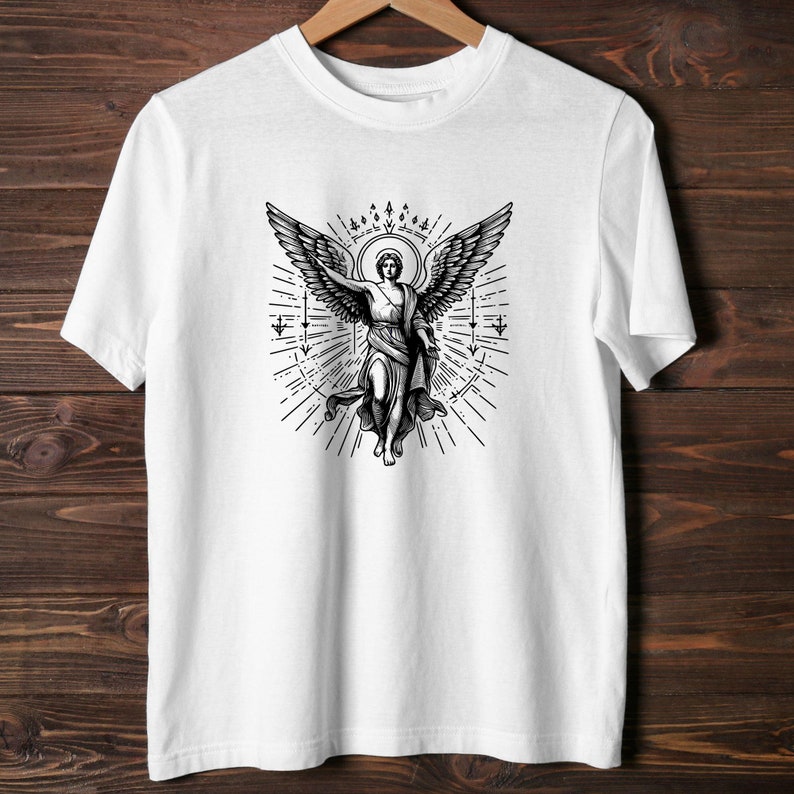 Saint Raphael SVG Bundle, Archangel Clipart, Hand Drawn St Raphael ...