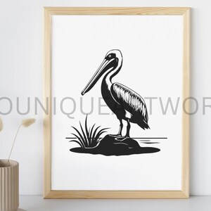 Pelican SVG Bundle, PNG, Pelican Clipart, Hand Drawn Flying Pelicans ...