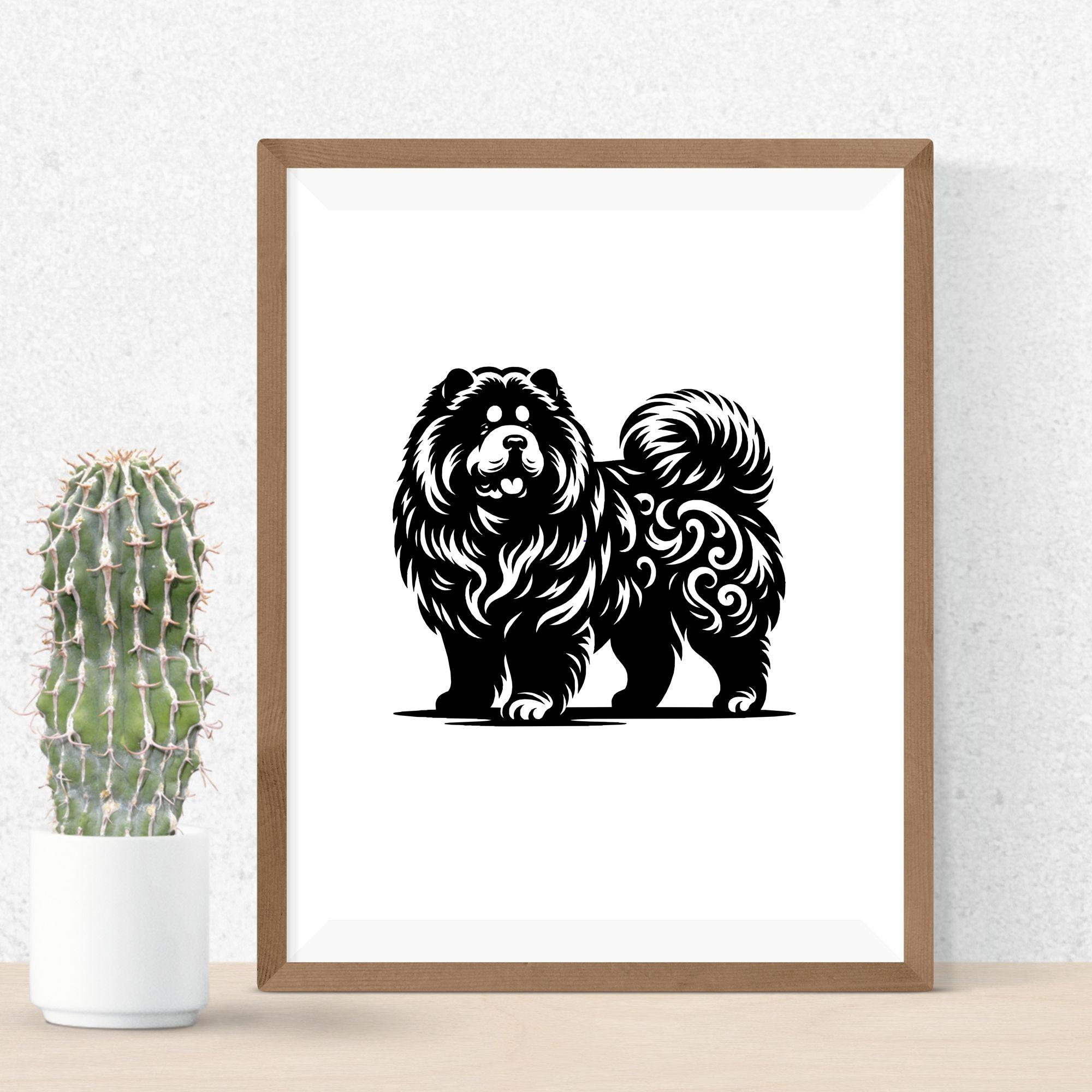 Chow Chow SVG Bundle, Chow Chow Clipart, Hand Drawn Dog Theme Vector ...