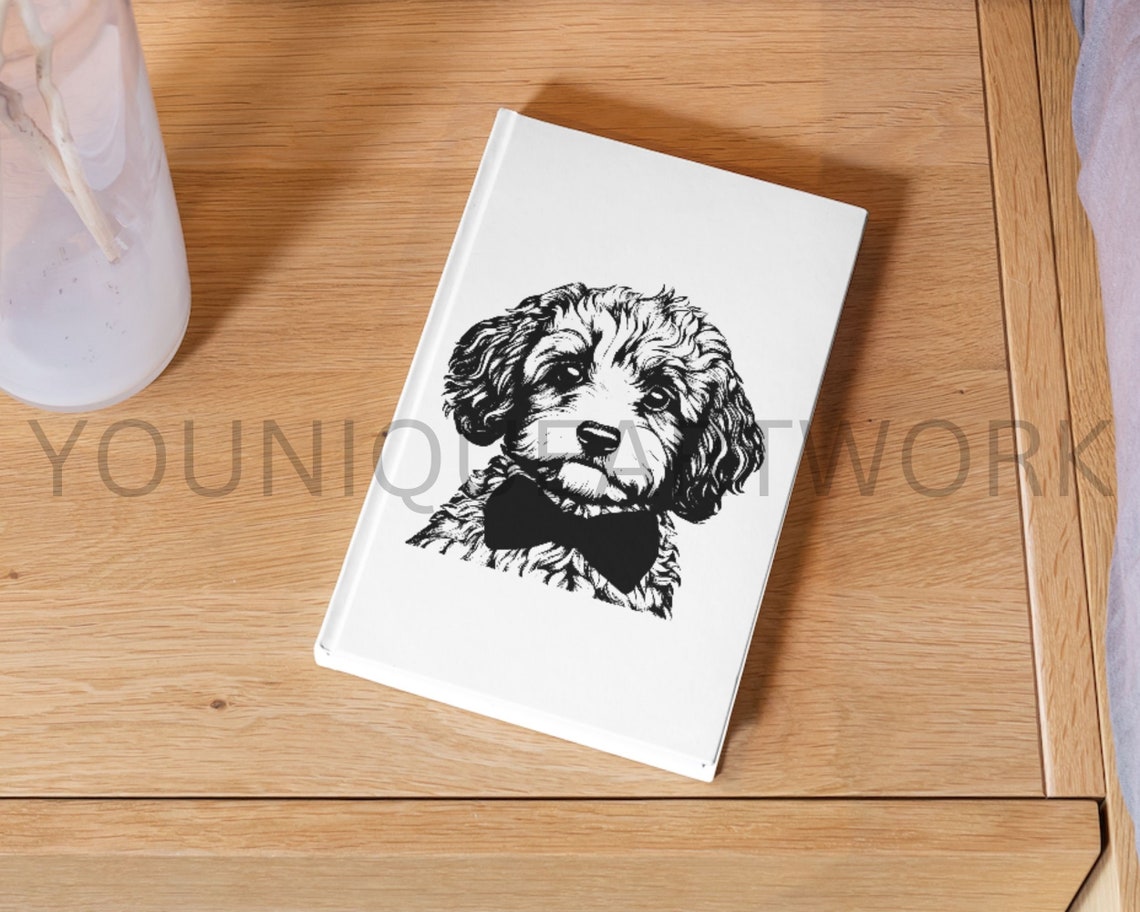 Cavapoo SVG Bundle PNG Cute Dog Clipart Hand Drawn Peeking - Etsy