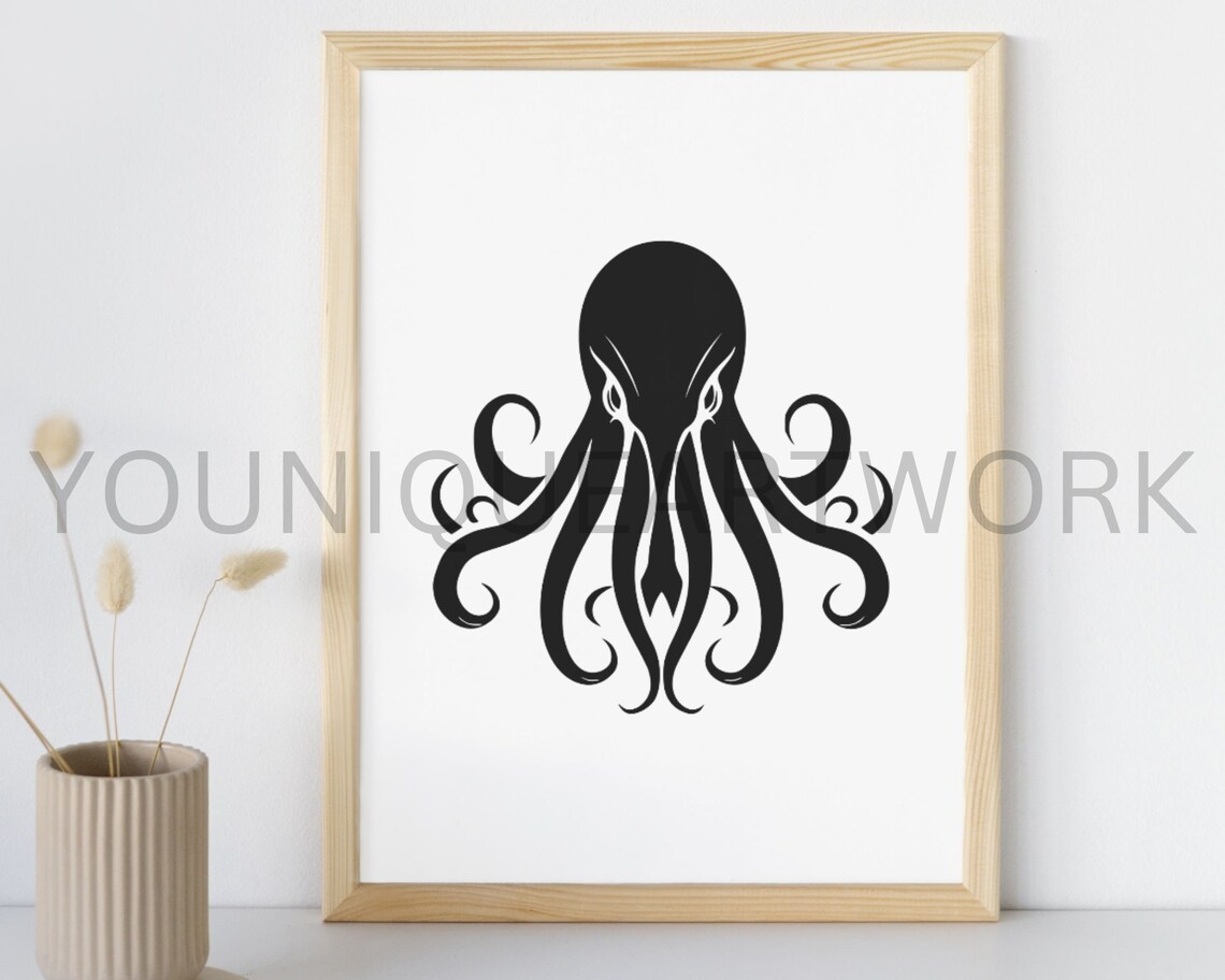 Squid SVG Bundle PNG Sea Animal Clipart Hand Drawn Squid - Etsy