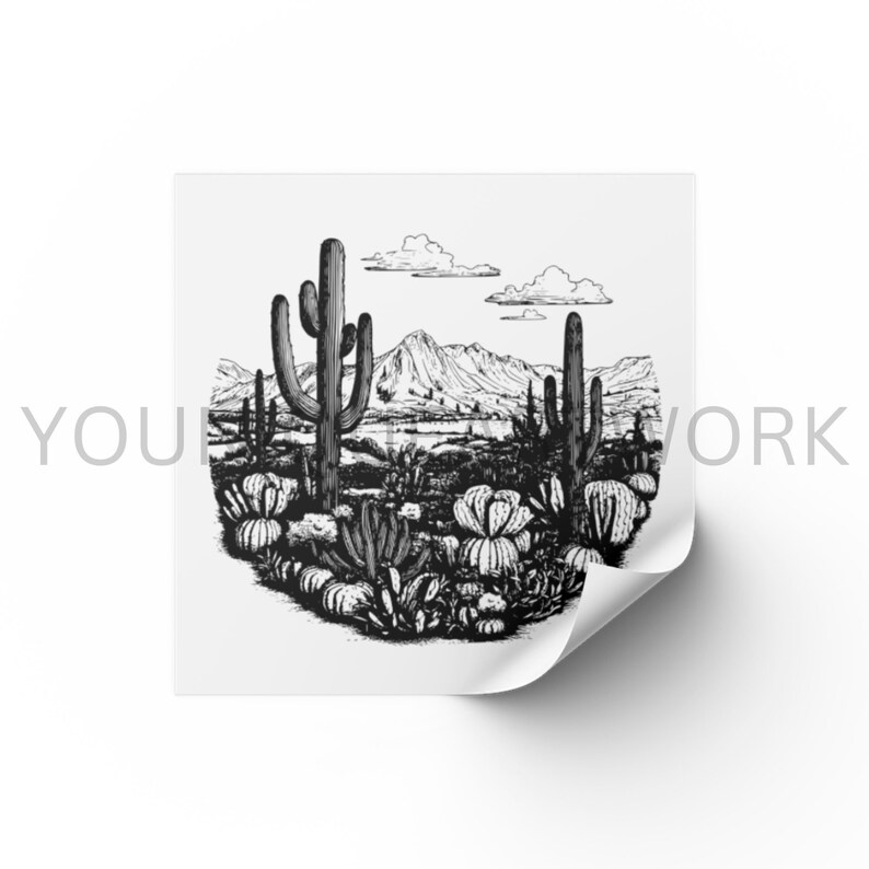 Cactus SVG Bundle PNG Desert Themed Clipart Hand Drawn - Etsy