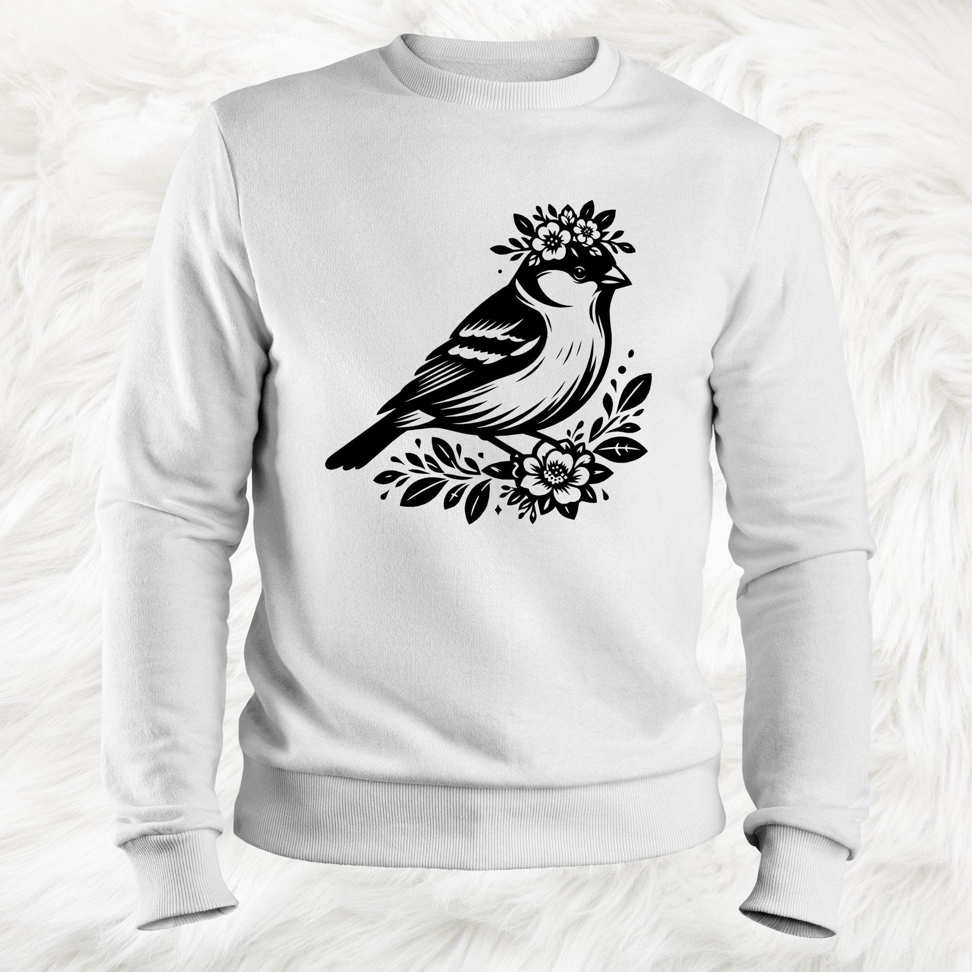 Finch Bird SVG Bundle, Floral Bird Clipart, Hand Drawn Birds Theme ...