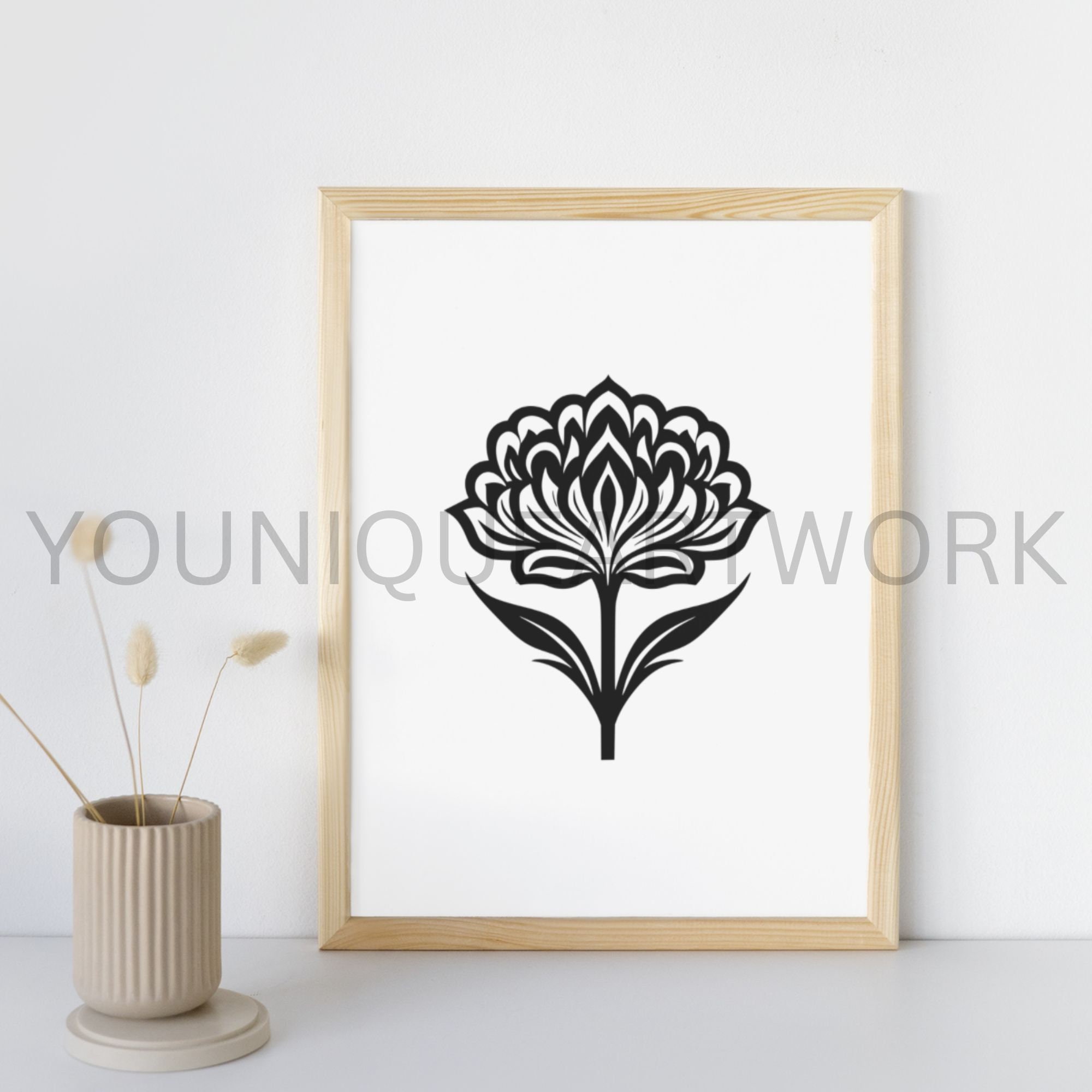 Carnation SVG Bundle PNG Floral Clipart Hand Drawn Flowers - Etsy UK