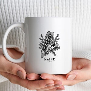 Maine State SVG Bundle, Maine Clipart, Maine Bird, Tree, Pine Cone Art ...