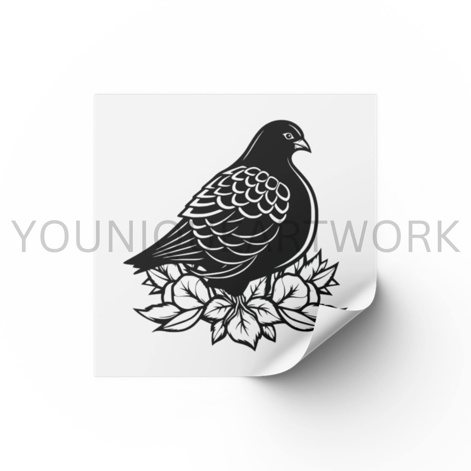 Pigeon SVG Bundle PNG Birds and Flowers Clipart Hand Drawn - Etsy