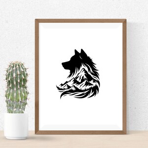 Wolf SVG Bundle, Wolves Clipart, Hand Drawn Wildlife Theme Vector ...