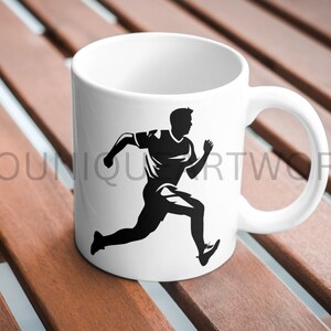 Running SVG Bundle, PNG, Women and Men Running Clipart, Hand Drawn ...