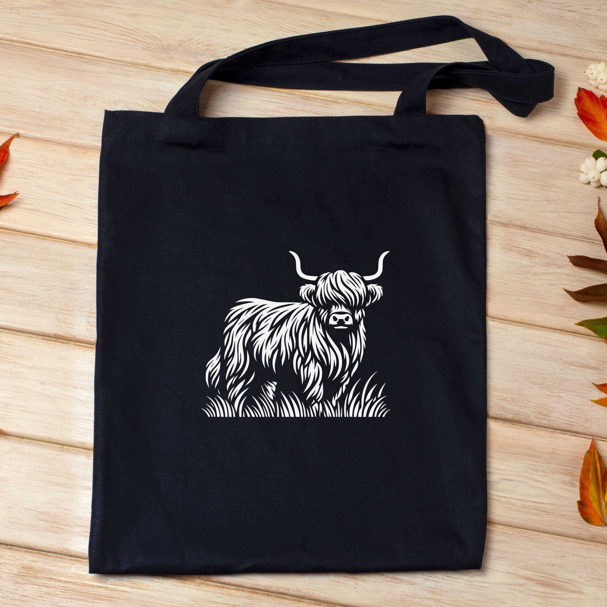 Scottish Highland Cow SVG Bundle, Cow Clipart, Hand Drawn Highlander ...