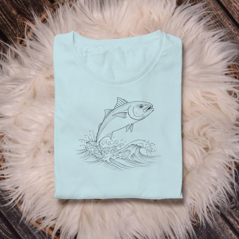 Amberjack Fish PNG Sketch Art for T Shirt Design Digital Download - Etsy
