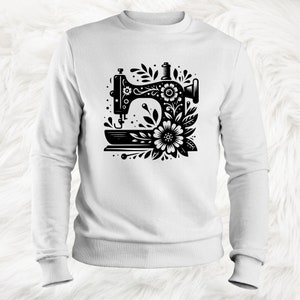 Sewing Machine SVG Bundle, Knitting Clipart, Hand Drawn Sewing Theme ...