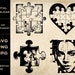 Puzzle SVG Bundle, PNG, Puzzle Clipart, Hand Drawn Puzzle Piece Vector ...