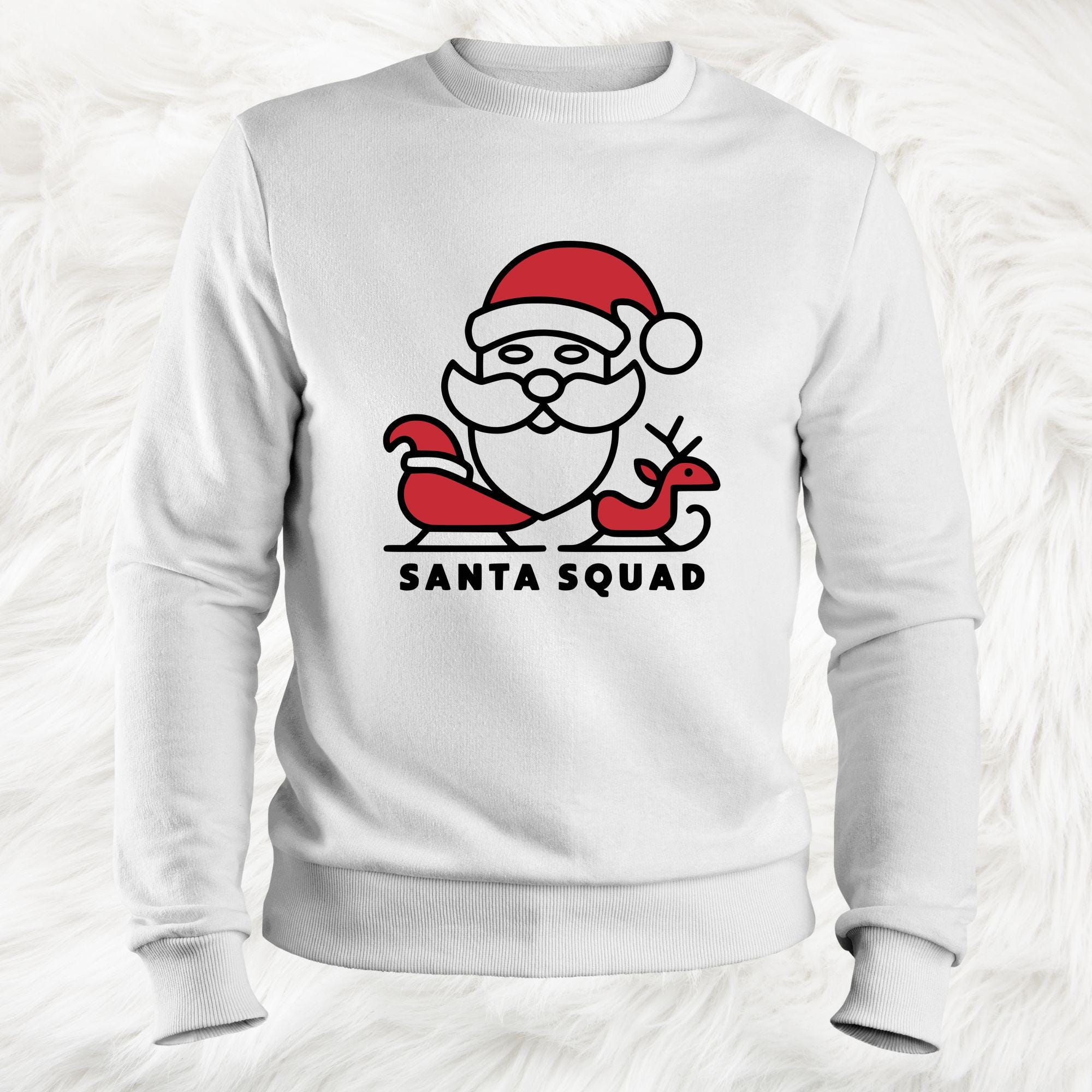Santa Squad SVG PNG Files for Family Christmas Shirts & Crafts, Holiday ...