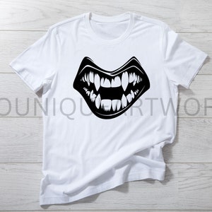 Vampire Teeth SVG Bundle, PNG, Vampire Fangs Clipart, Hand Drawn ...