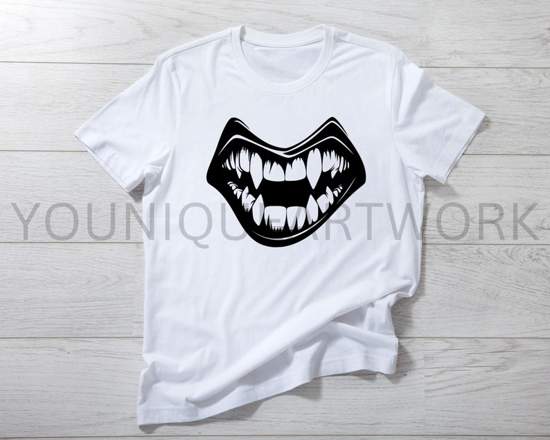 Vampire Teeth SVG Bundle PNG Vampire Fangs Clipart Hand - Etsy