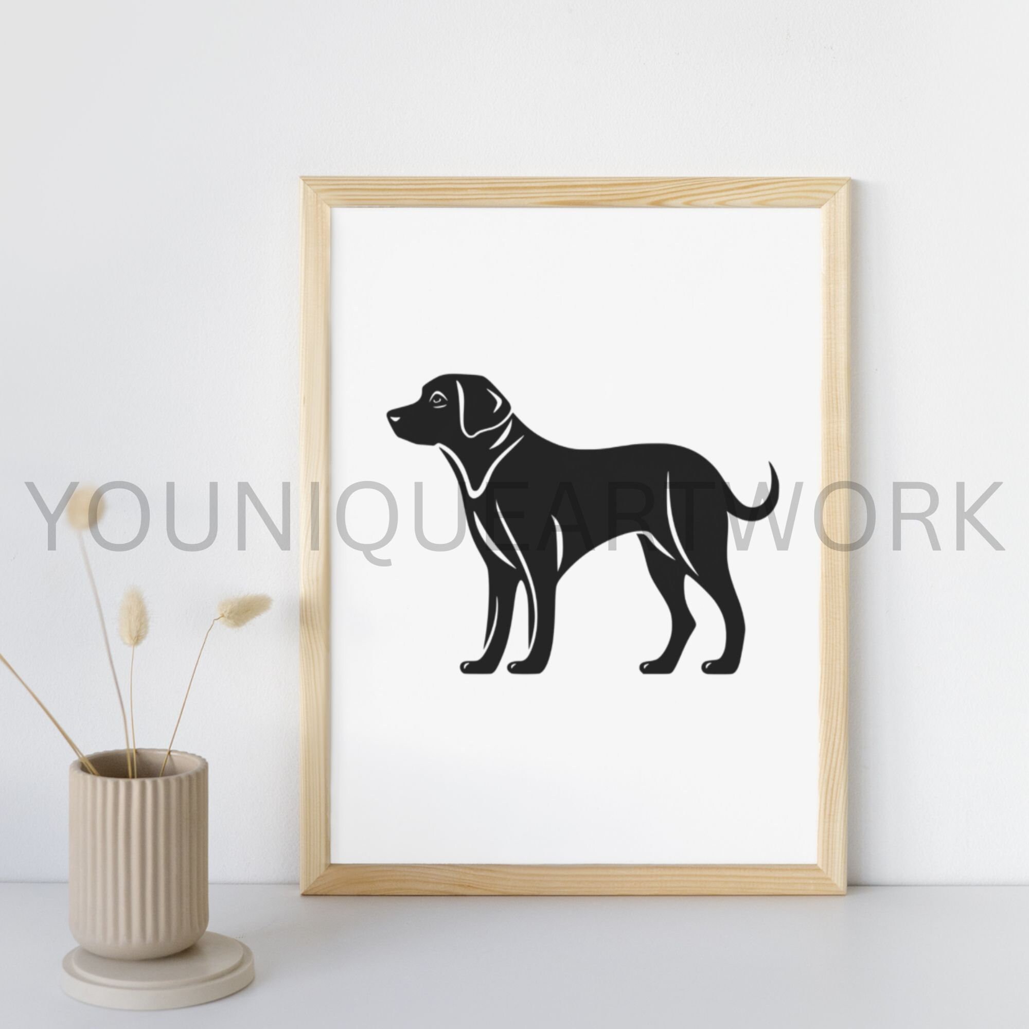 Labrador Retriever SVG Bundle, PNG, Dogs Clipart, Hand Drawn Dog Vector ...