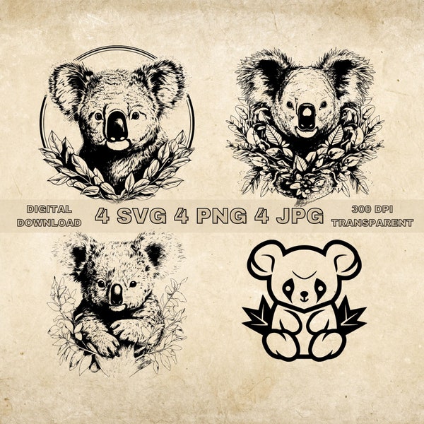 Koala Svg - Etsy