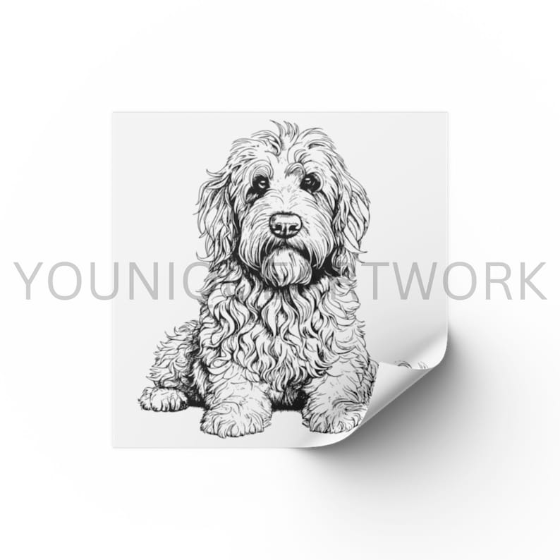 Labradoodle SVG Bundle PNG Dogs Clipart Hand Drawn Dog - Etsy