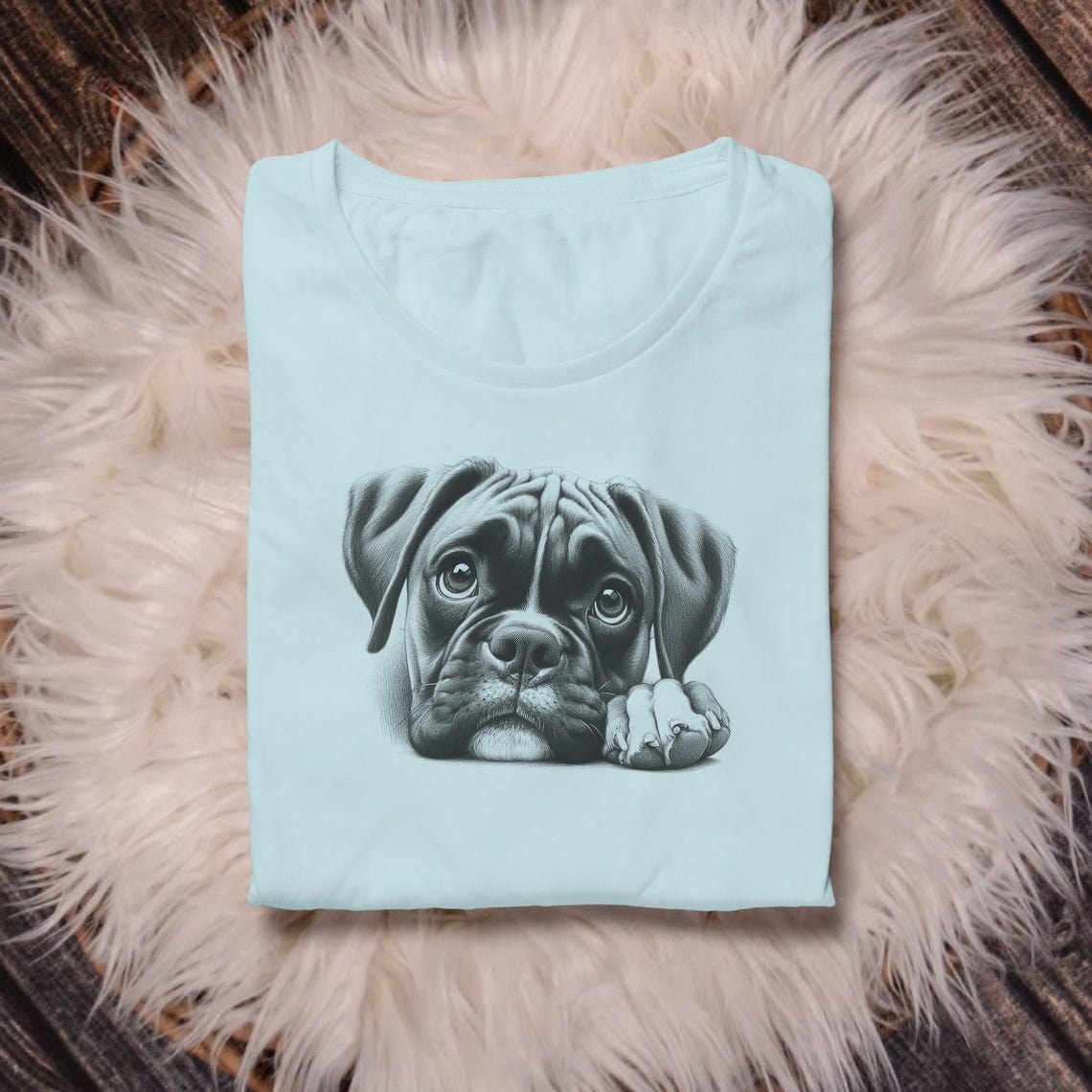 Boxer Dog Peeking PNG Sublimation File for Shirt & Mug Sketch Drawing ...