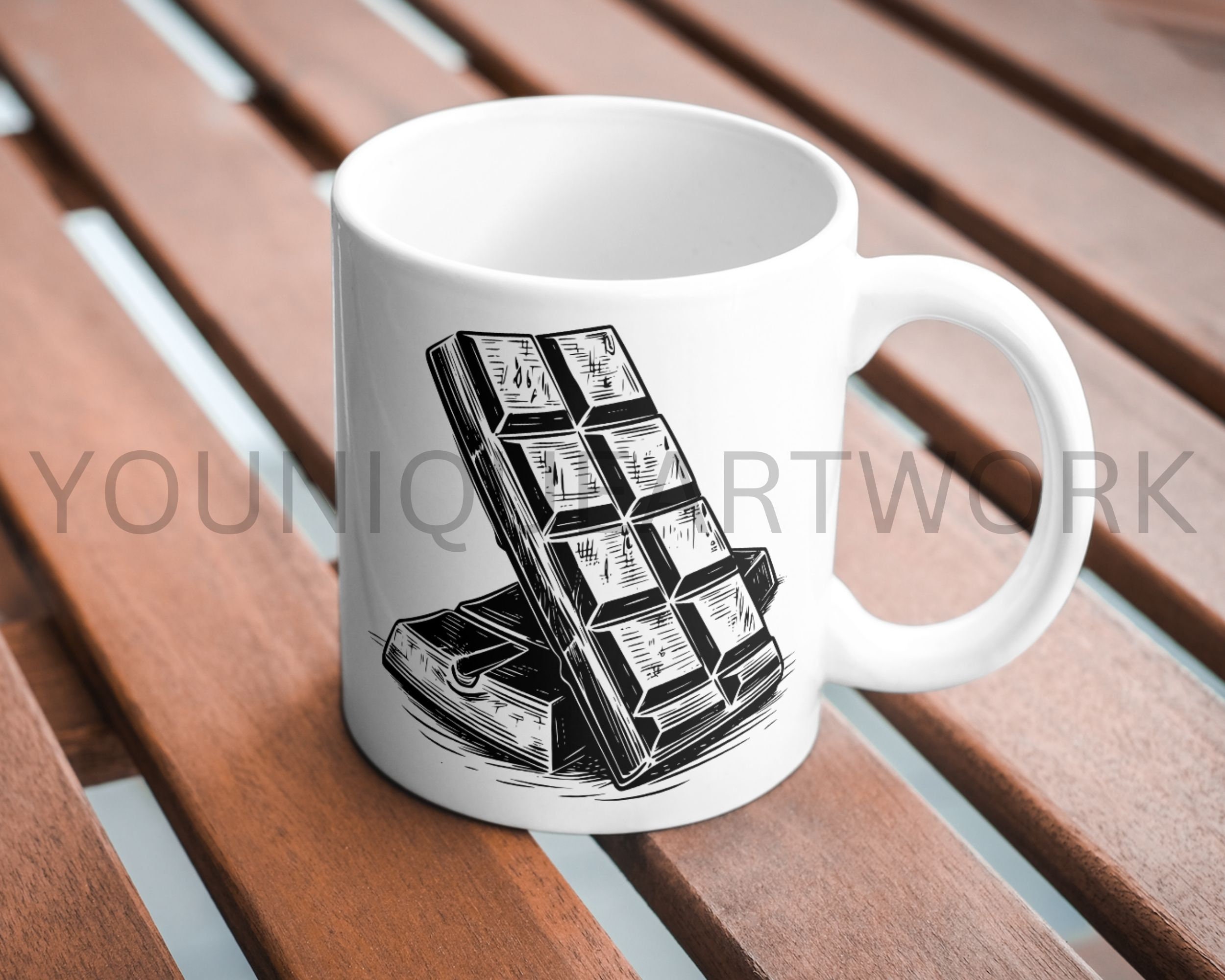 Chocolate SVG Bundle, PNG, Chocolate Clipart, Hand Drawn Chocolate Bar ...