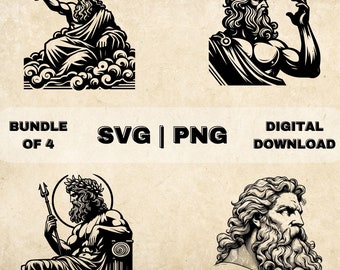 Greek God Zeus SVG Bundle - Etsy