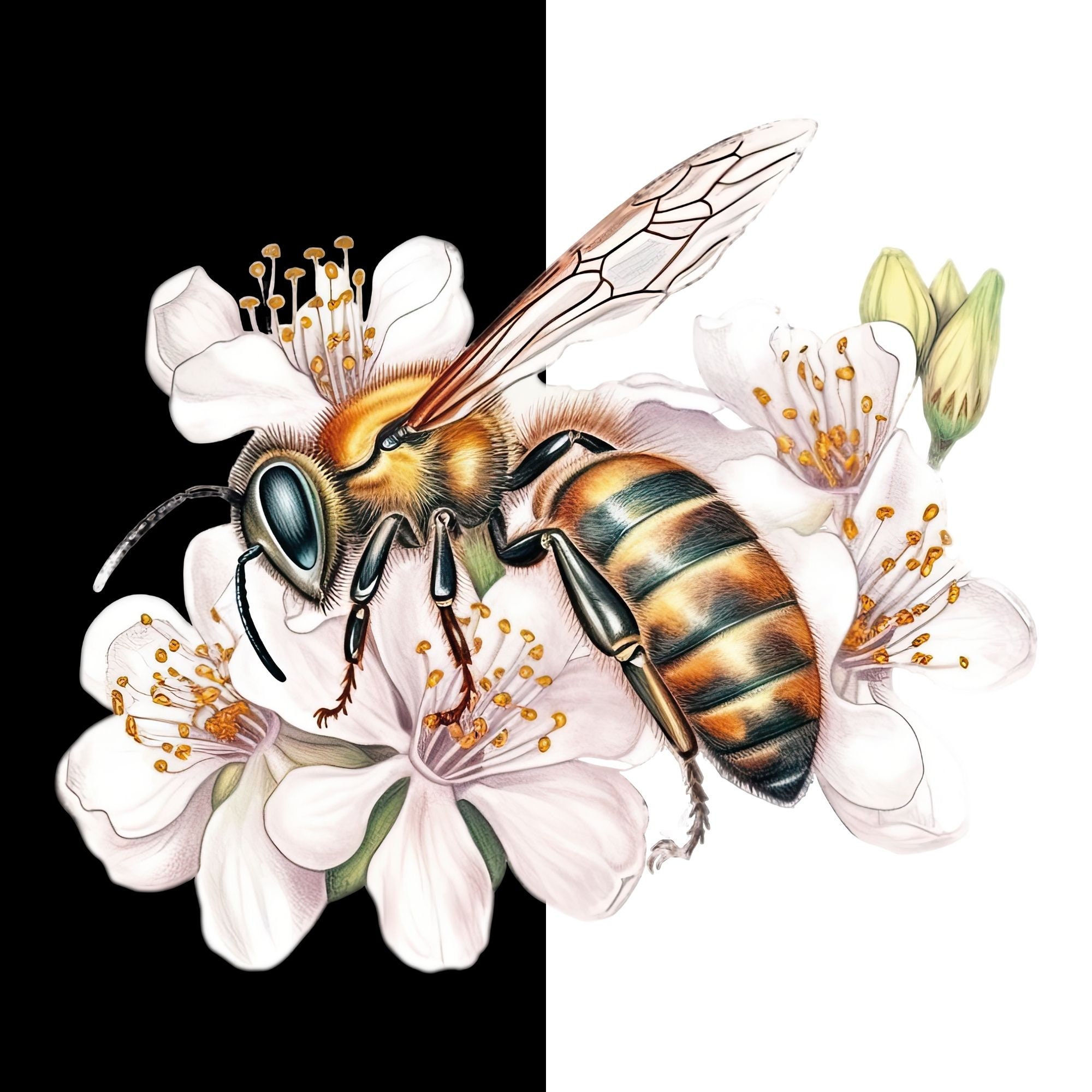 Floral Hornet Clipart Hornet PNG Files for Sublimation - Etsy Australia