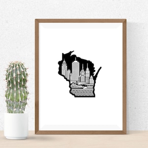 Wisconsin State SVG Bundle, Wisconsin Clipart, Milwaukee Skyline ...
