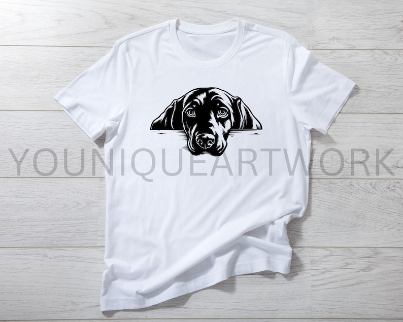 Labrador SVG Bundle, PNG, Labrador Head Clipart, Hand Drawn Peeking Dog ...