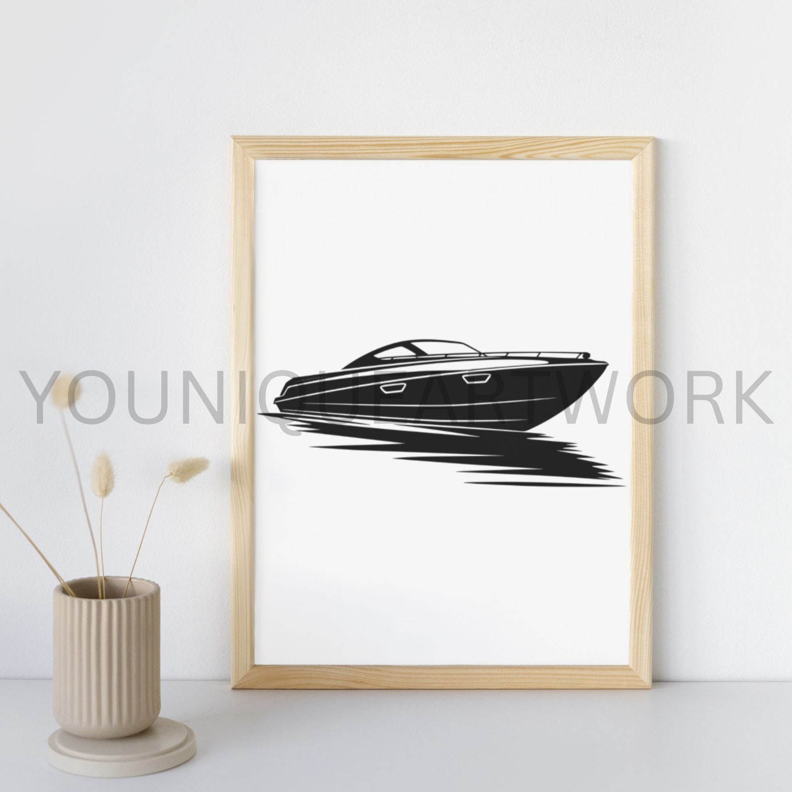 Boat SVG Bundle, PNG, Speed Boat and Yacht Clipart, Hand Drawn Boats ...