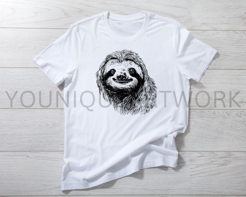 Sloth SVG Bundle PNG Sloth Clipart Hand Drawn Sloth Vector - Etsy