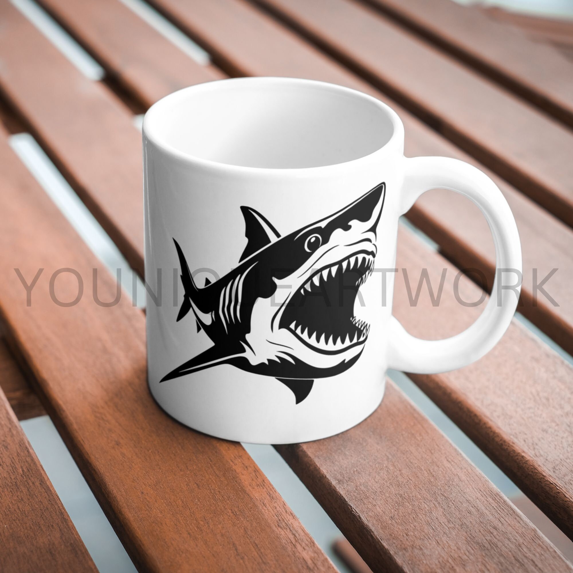 Shark SVG Bundle PNG Sea Animal Clipart Hand Drawn Sharks - Etsy