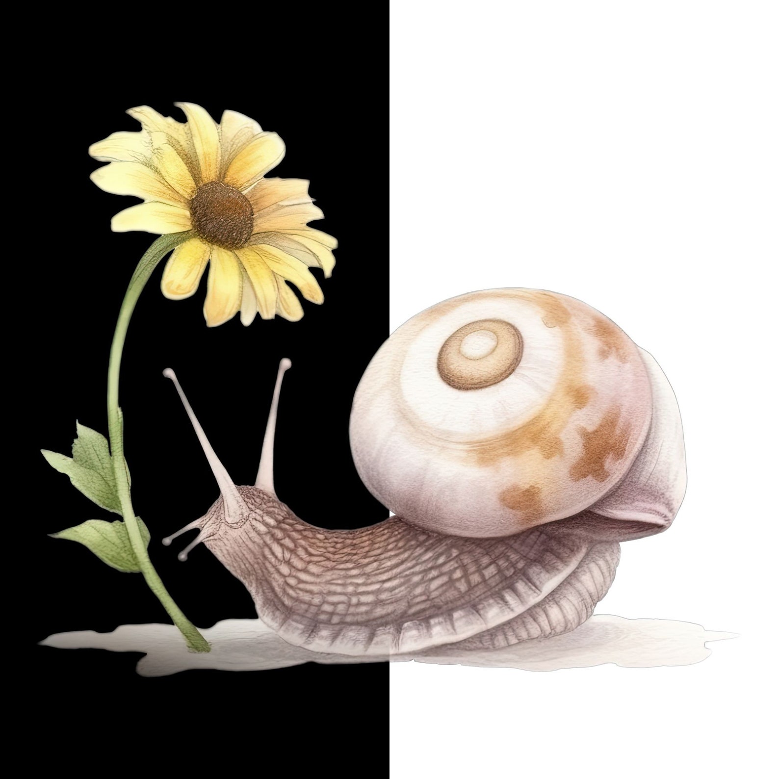 Cute Snail Clipart, Snails PNG Files for Sublimation, Snail Clip Art ...