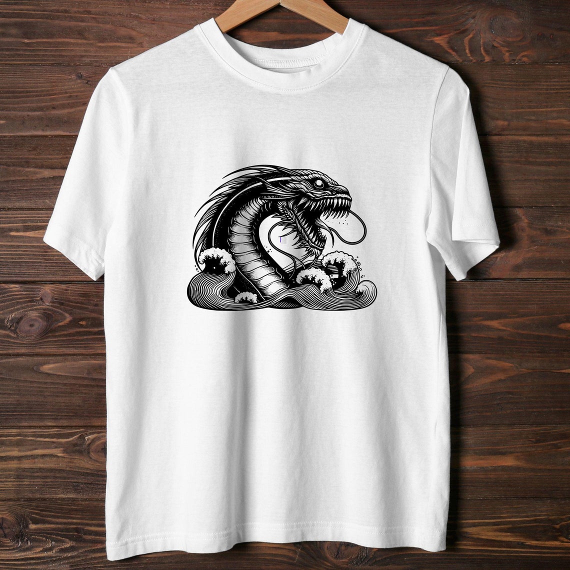 Leviathan SVG Bundle, Sea Serpent Clipart, Hand Drawn Mythological ...