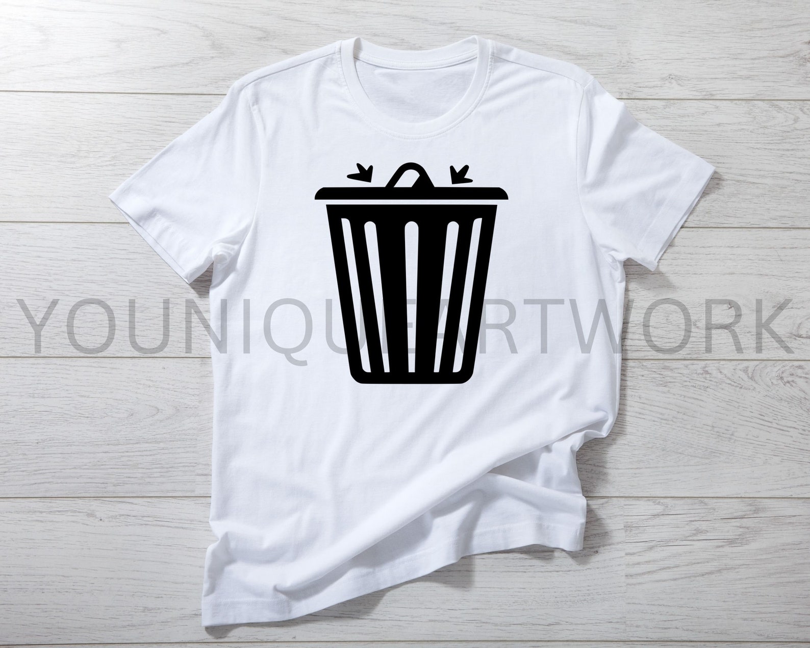 Trash Bin SVG Bundle, PNG, Trash Can Clipart, Hand Drawn Trash Bin ...