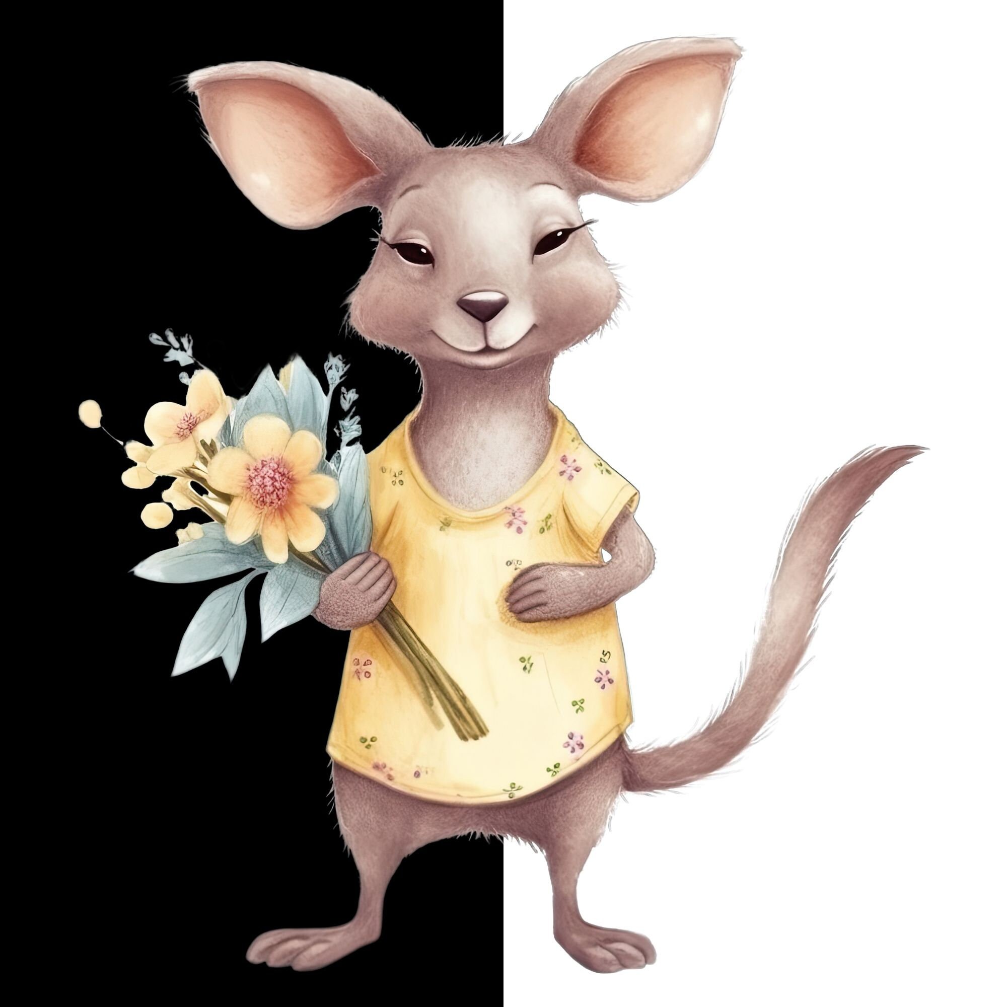 Cute Kangaroo Clipart, Kangaroo PNG Files for Sublimation, Kangaroos ...