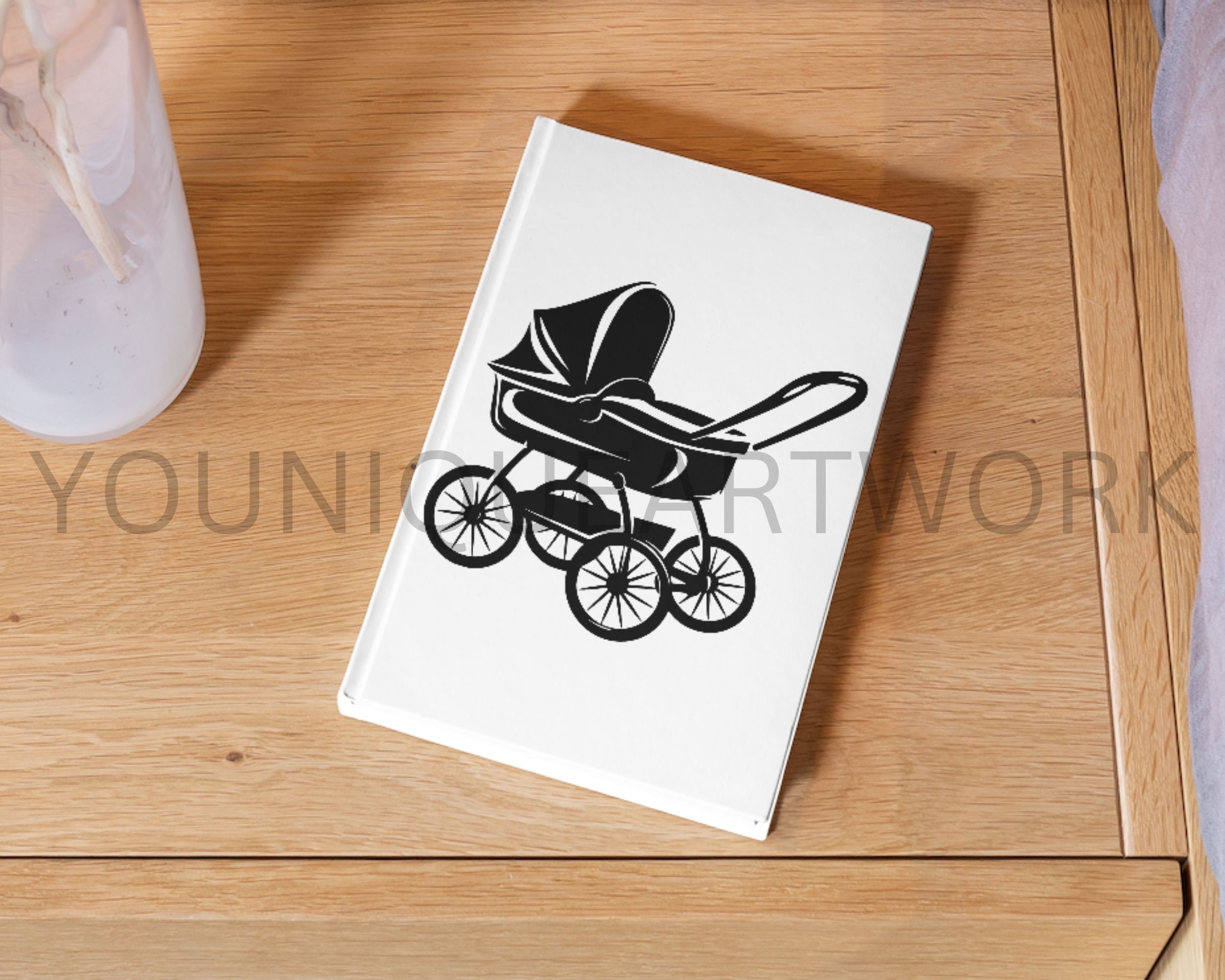 Baby Stroller SVG Bundle PNG Baby Bottle Clipart Hand Drawn - Etsy