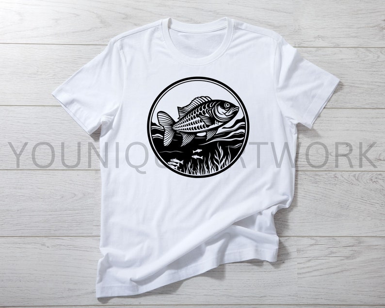 Perch Fish SVG Bundle PNG Fishes Clipart Hand Drawn Fishing - Etsy