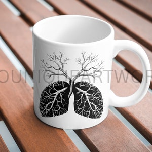 Lungs SVG Bundle, PNG, Floral Lungs Clipart, Hand Drawn Lungs With ...