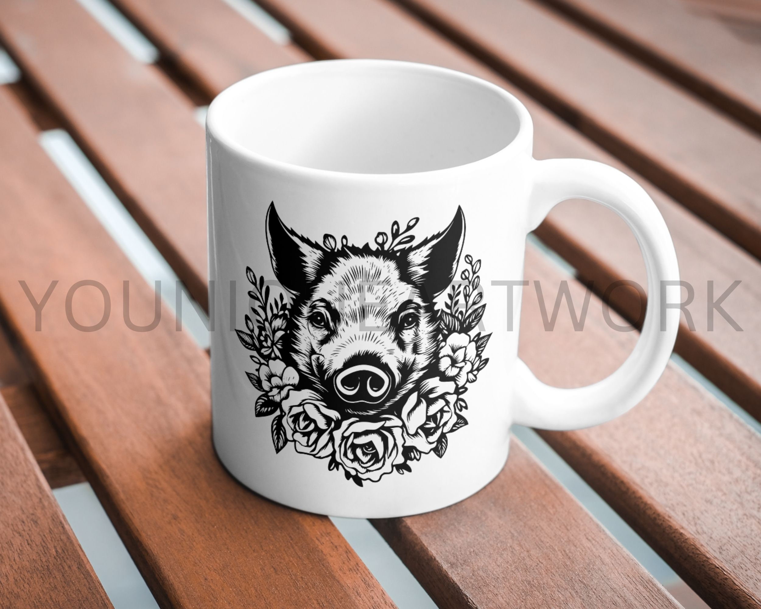 Wild Boar SVG Bundle, PNG, Boar Clipart, Hand Drawn Boars Vector ...