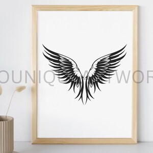 Wings SVG Bundle, PNG, Wings Clipart, Hand Drawn Wings Vector ...