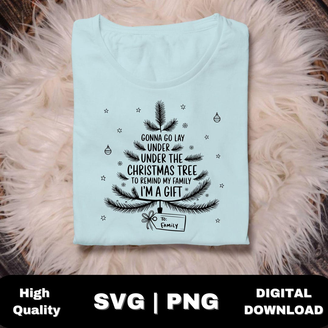 Funny Christmas Tree SVG PNG Files for Family Gifts & Holiday Decor ...