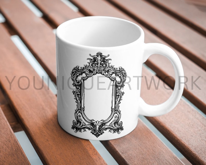 Antique Frame SVG Bundle, PNG, Decorative Frame Clipart, Hand Drawn ...