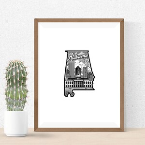 Alabama SVG Bundle, AL State Clipart, Hand Drawn State Pride Theme ...