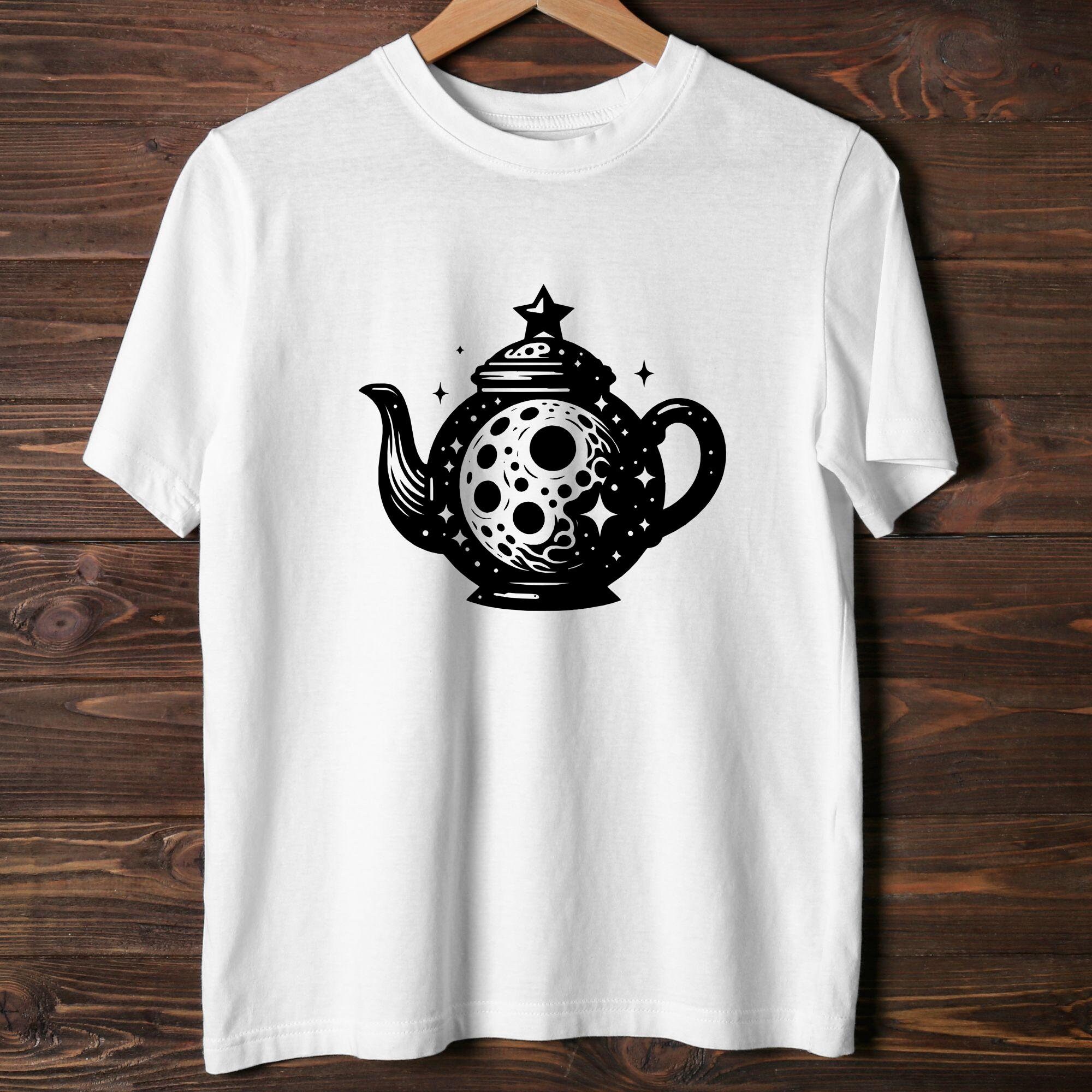 Fantasy Teapot SVG Bundle, PNG, Celestial Tea Clipart, Hand Drawn Space ...