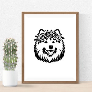 Samoyed SVG Bundle, Samoyed Clipart, Hand Drawn Dog Theme Vector ...