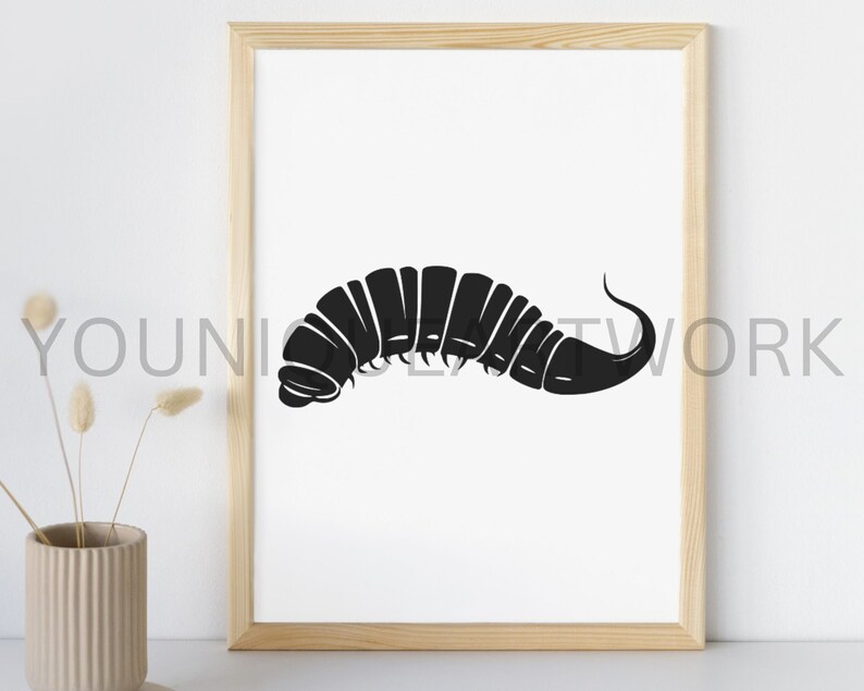 Worm SVG Bundle, PNG, Worm Clipart, Hand Drawn Insect Vector ...